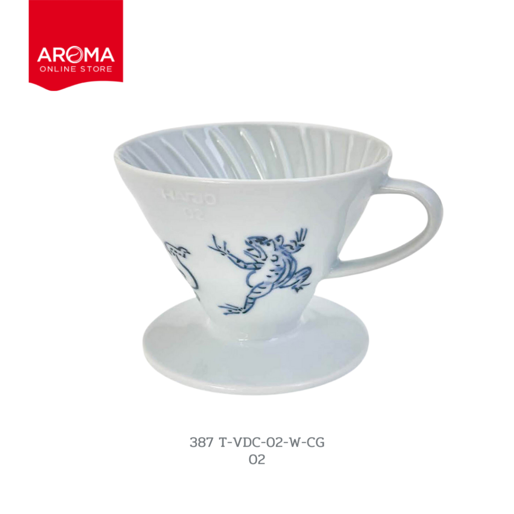 Hario x Tachikichi ดริปเปอร์ V60 Coffee Dripper Ceramic 02 (387/T-VDC-02-W-CG) / (388/T-VDC-02-W ...