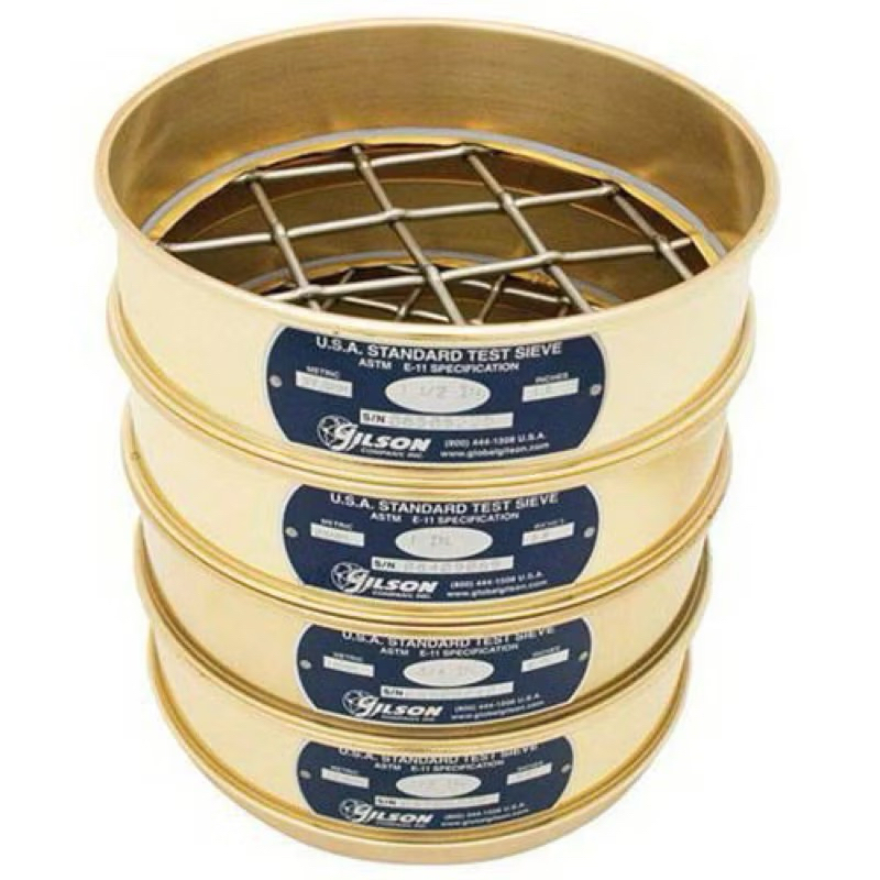 GILSON ตะแกรงทดสอบ No.120 - No.635 U.S.A. STANDARD TEST SIEVE | Shopee ...