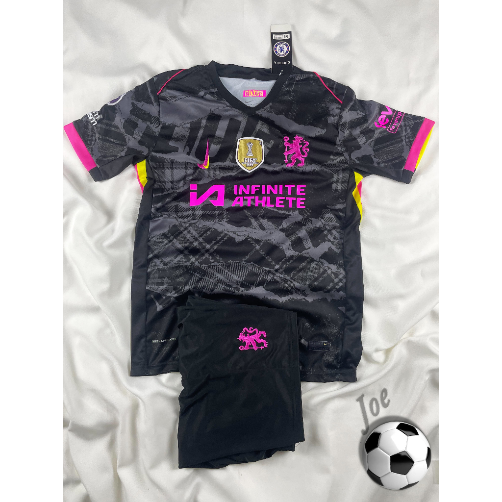 [New Season] ชุดบอล CHE (Black) เสื้อบอลและกางเกงบอลผู้ชาย ปี 2024-2025 ...