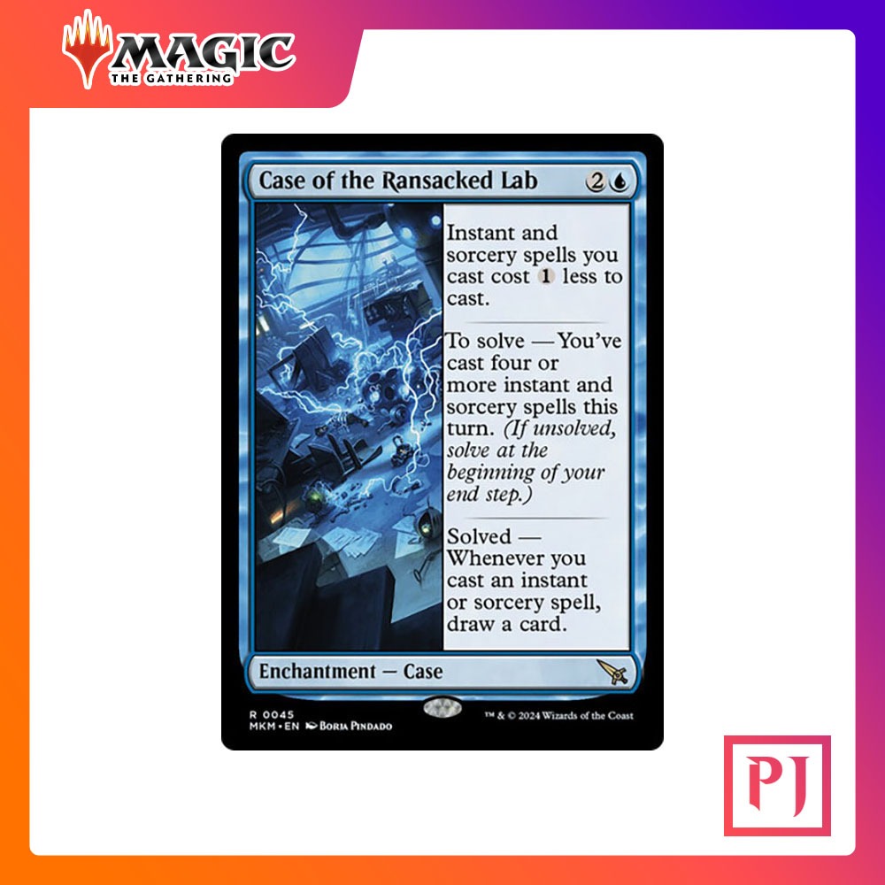 [MTG] Case of the Ransacked Lab [MKM] [BLUE] [RARE] [NORMAL] [ENG] (การ์ดเมจิค / Magic the ...