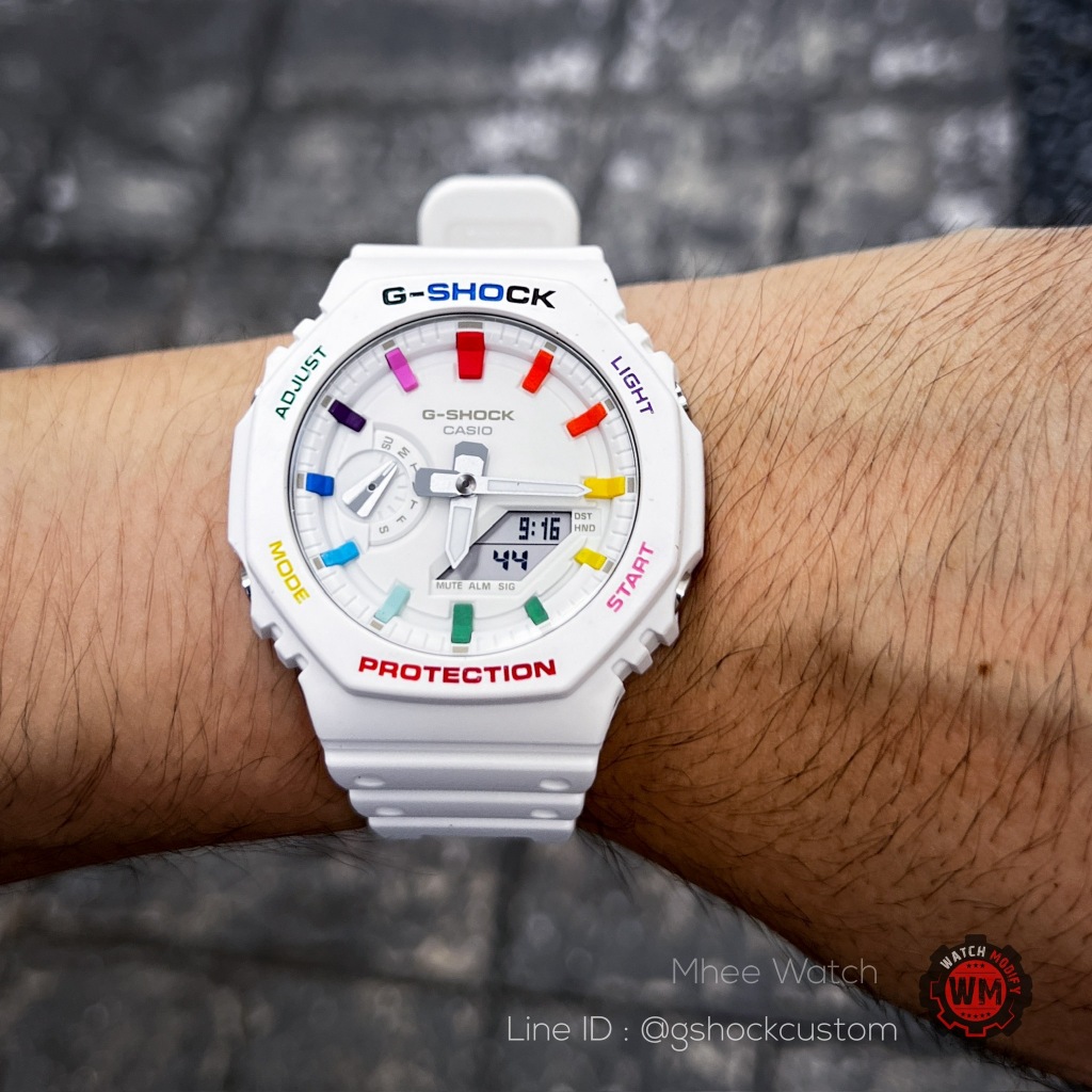G-Shock Snow Rainbow Dial White | Shopee Thailand