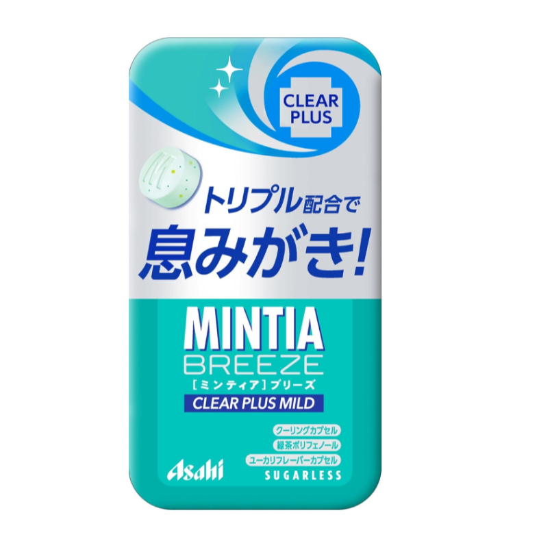 【Direct From Japan】Asahi Group Foods Mintia Breeze Clear Plus Mild 30 tablets "มิ้นเทีย บรีซ ...