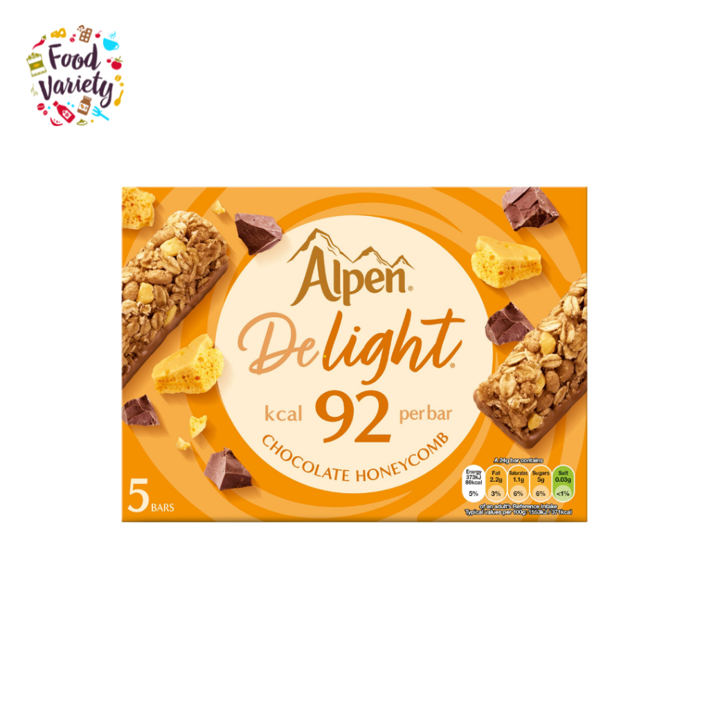 Alpen Delight Chocolate Honeycomb 5 Cereal Bars 120g | Shopee Thailand