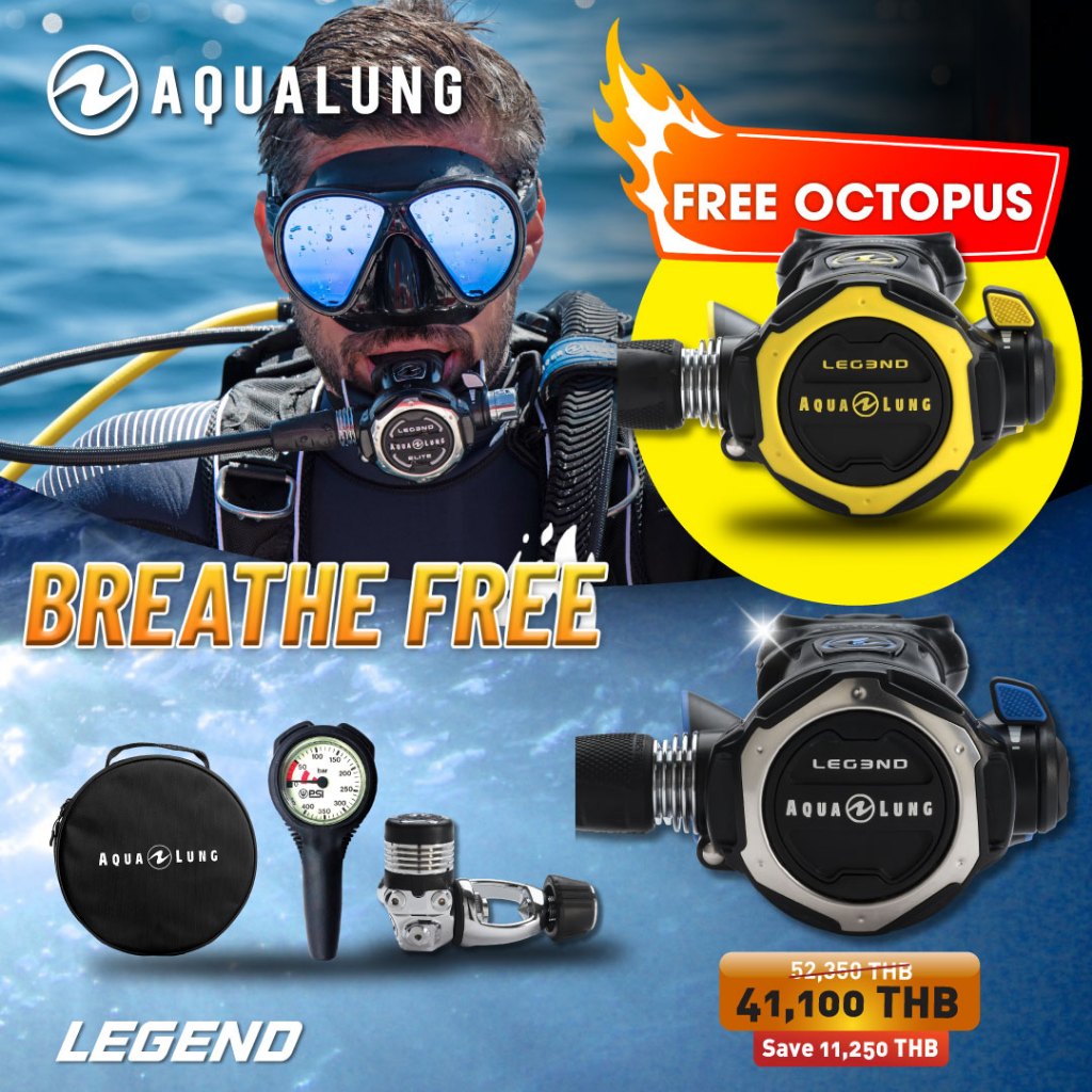 Aqualung LEGEND Regulator (ACD) Set (First stage, Second Stage, Octopus ...