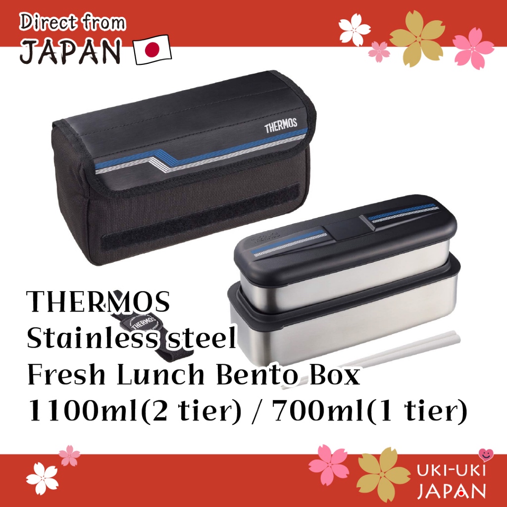 Thermos Bento Lunch Box กระติกน้ำร้อนเบนโตะกล่องข้าวสแตนเลสเฟรช 1100มล. ...