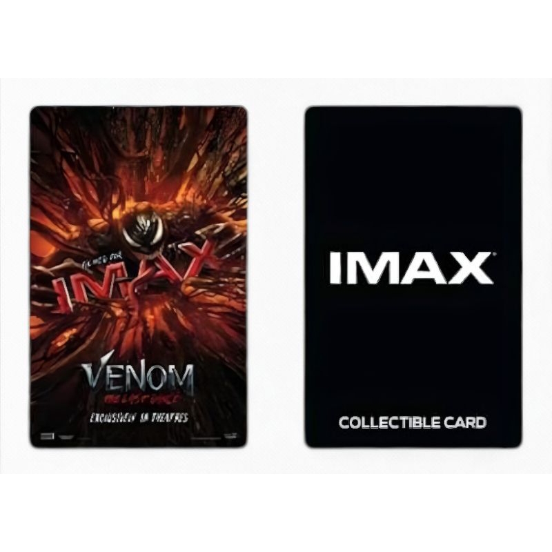 บัตรสะสม บัตรแข็ง IMAX Collectible Card Venom The Last Dance เวน่อม มหา ...