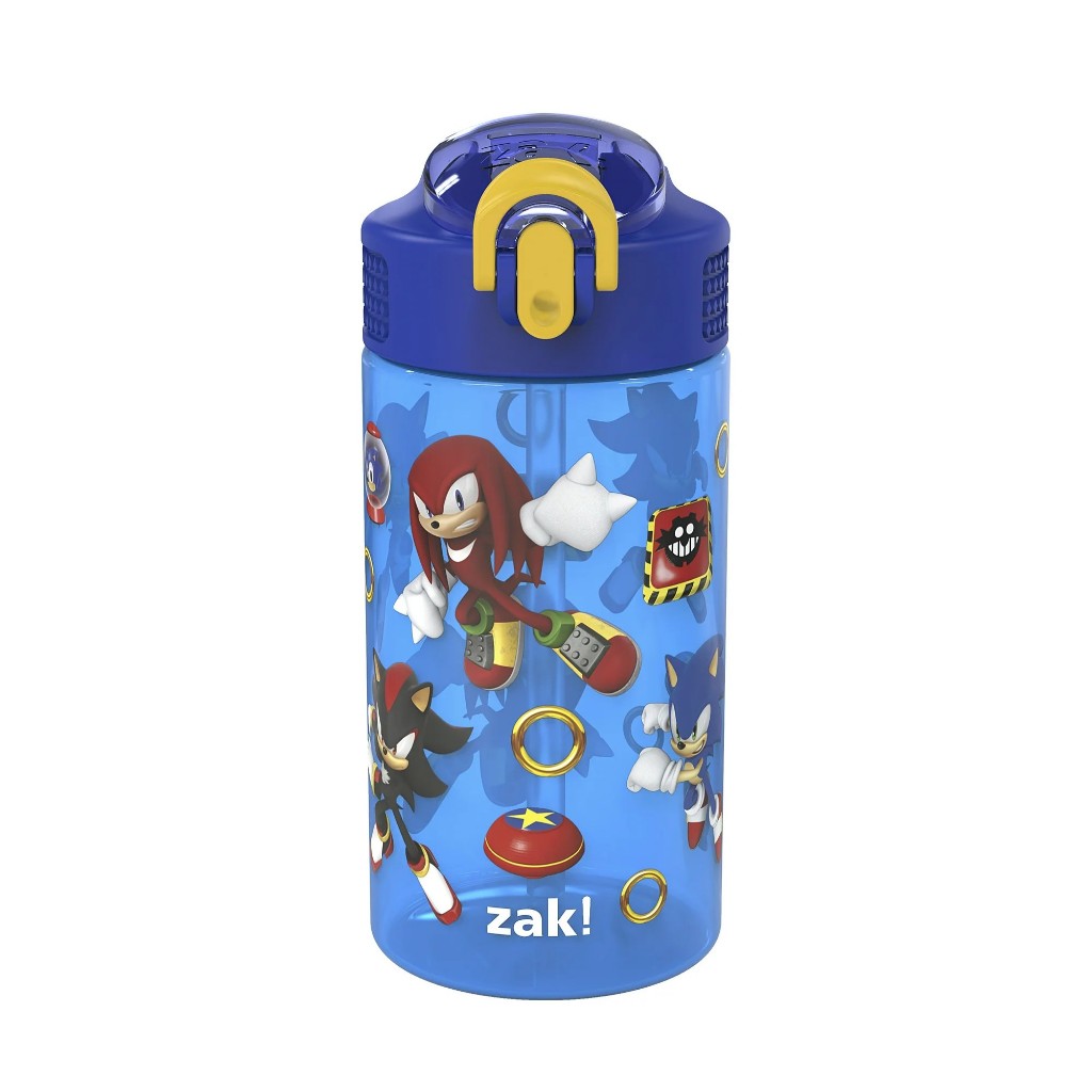 กระติกน้ำ ลายการ์ตูน Zak Designs 16oz Sonic Kids Straw Water Bottle โซน ...