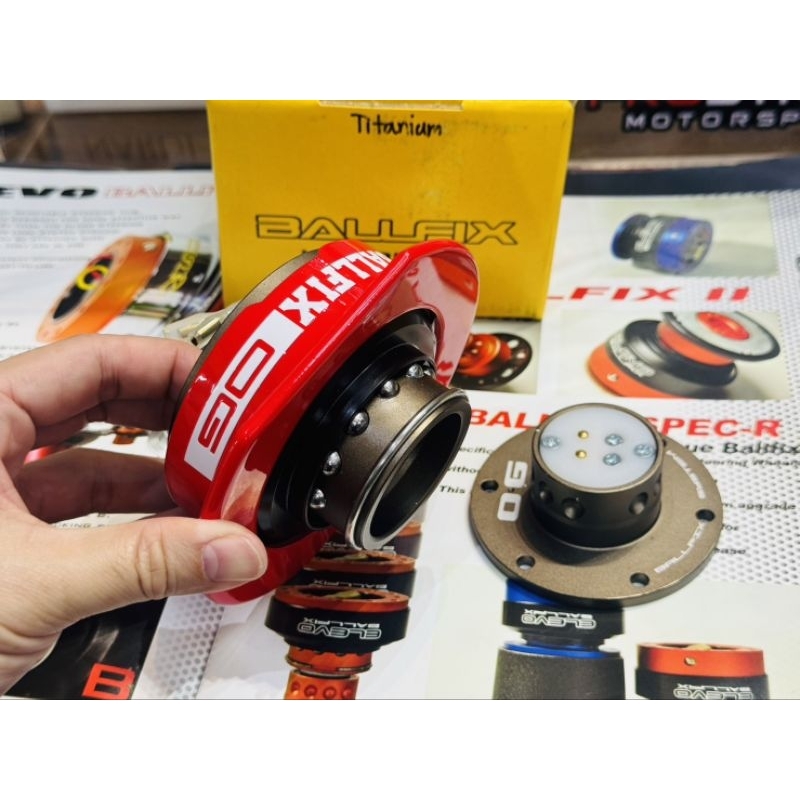 คอถอด แท้ คอพวงมาลัย สีไทเทเนี่ยม Quick Release มี FLIPPER BALL FIX OG ...