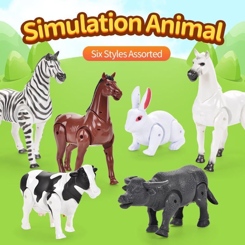 (พร้อมส่ง)ของเล่นโมเดลสัตว์ รูปสัตว์จำลอง รูปวัว รูปควาย Simulation ...