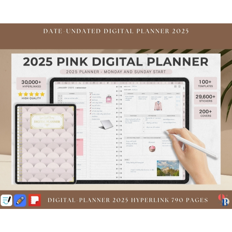 Premium Ultimate Hyperlink Digital Planner 2025 ★ | Shopee Thailand