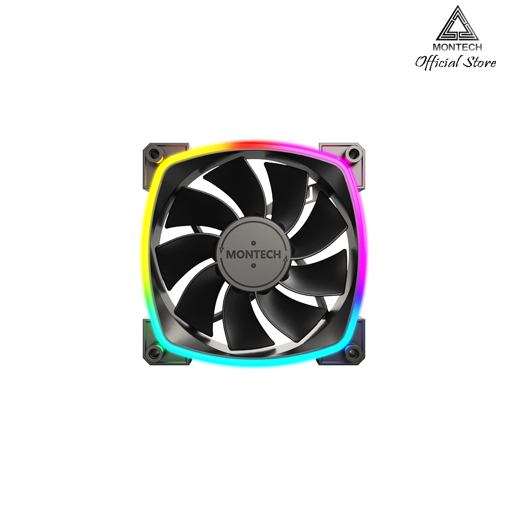 MONTECH RX120 PWM FAN RGB BLACK | Shopee Thailand