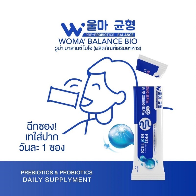 WOMA’ BALANCE BIO จุลินทรีย์คนผอมปรับสมดุลลำไส้ช่วยระบบขับถ่าย | Shopee ...
