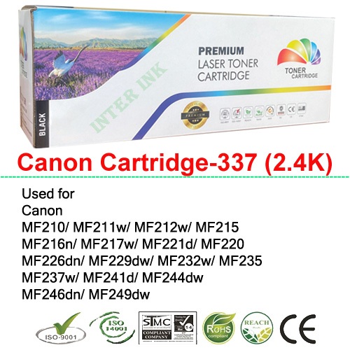 หมึกพิมพ์ Canon MF237w / MF241d / MF244dw (Cartridge-337) 2.4K Color ...