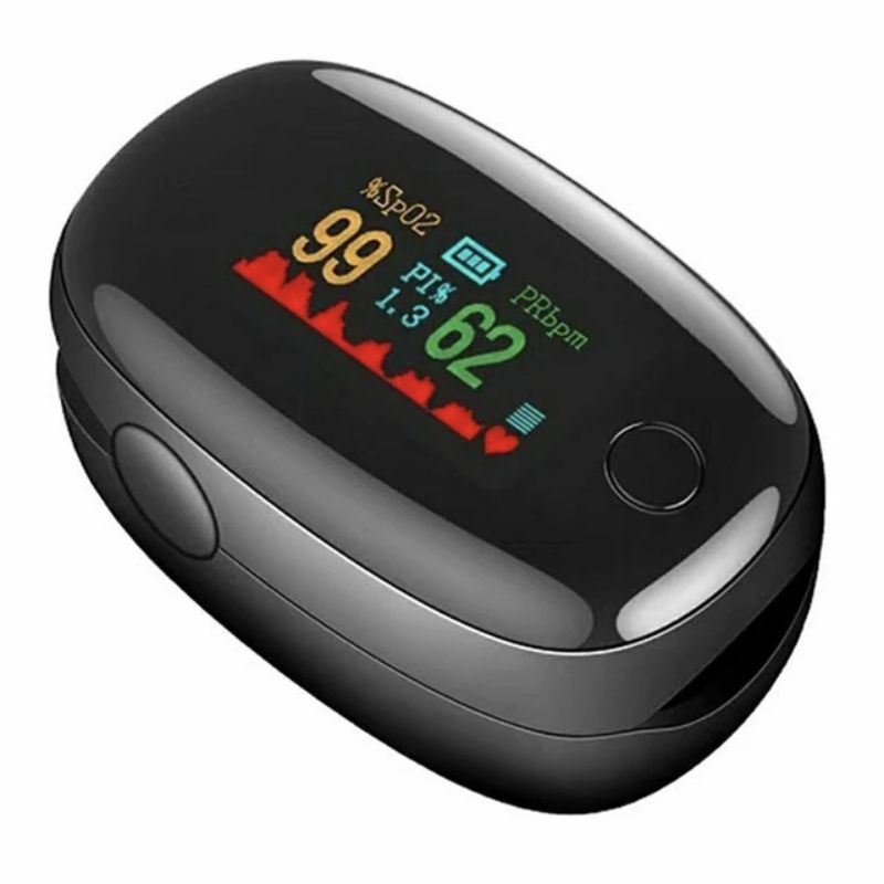 เครื่องวัดออกซิเจนปลายนิ้ว เครื่องวัดอัตราการเต้นหัวใจ Pulse Oximeter ...