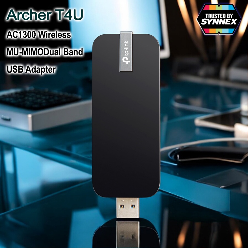 TP-Link Archer T4U AC1300 Dual Band USB Adapter ตัวรับสัญญาณ WiFi (High Gain Wireless) | Shopee ...