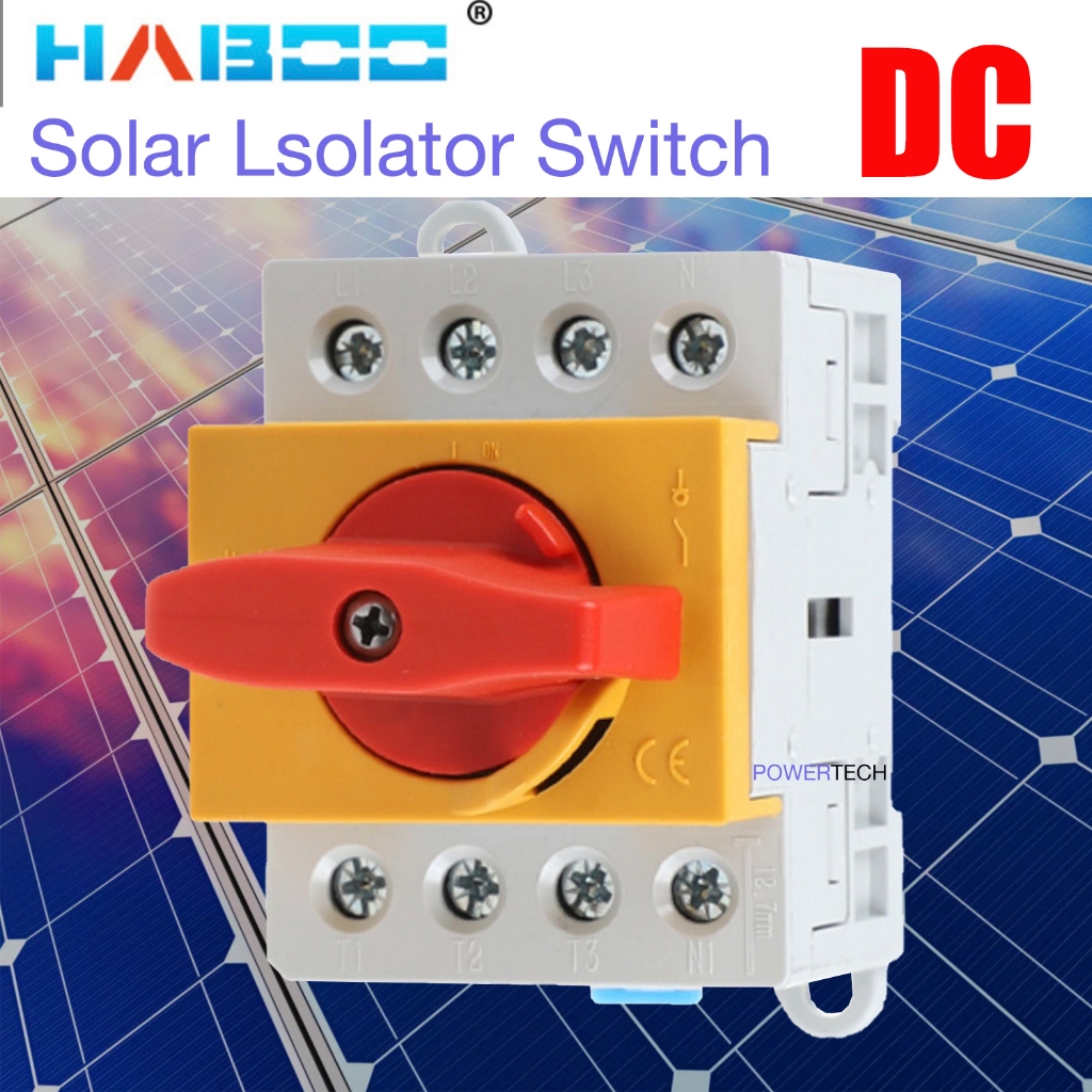 DC Isolator Switch DC 32A 4 Pole 690V สวิทซ์แยกสาย Solar cell สวิตช์แยก สวิตซ์ตัดตอน แบบจับหมุน ...