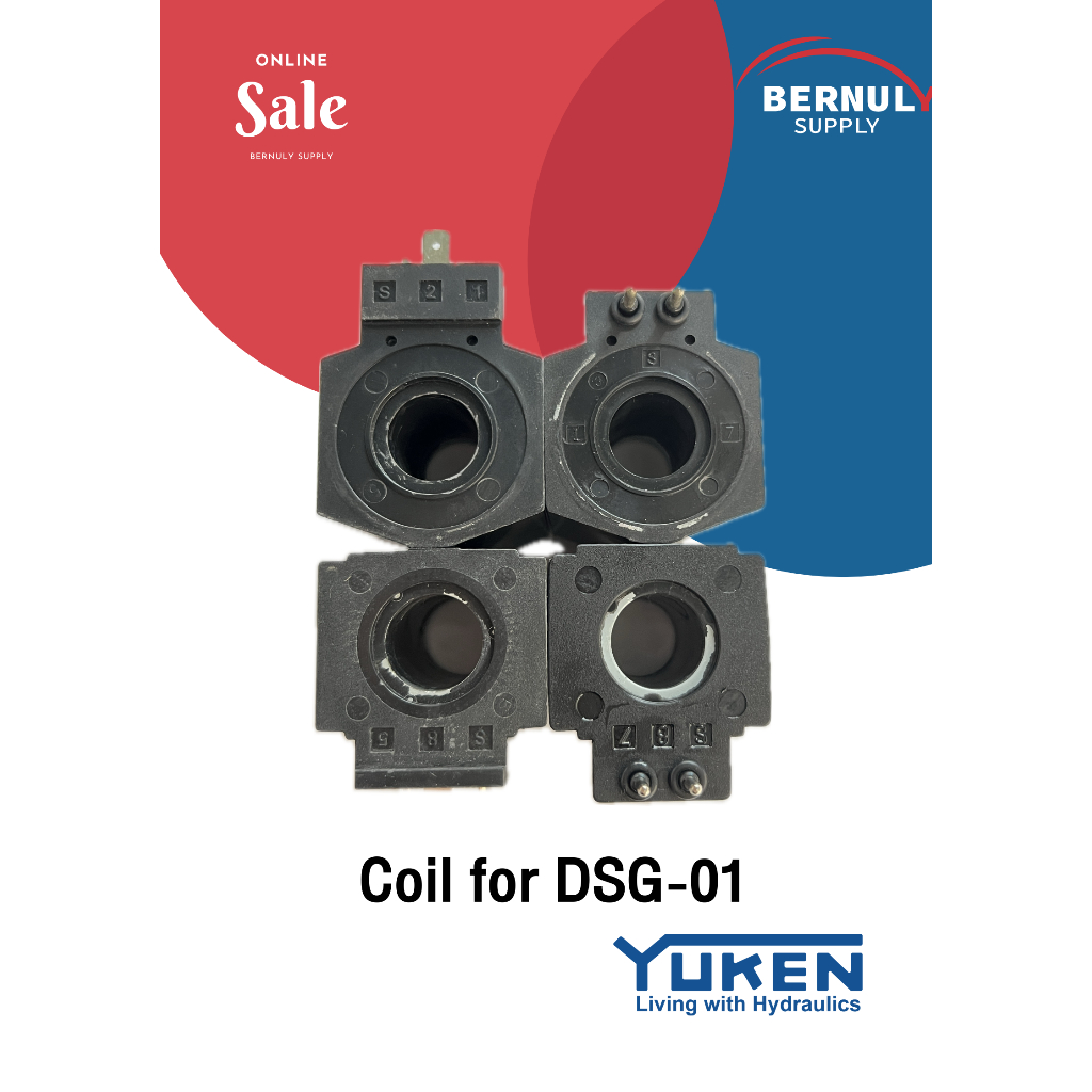 คอยล์โซลินอยด์ YUKEN Coil for Solenoid DSG-01 ของแท้ จากไต้หวัน ...