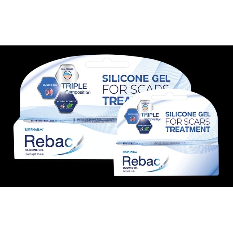 Rebac Silicone gel 5g. รีแบค ซิลิโคนเจล ลดรอยแผลเป็น ขนาด 5กรัม ...