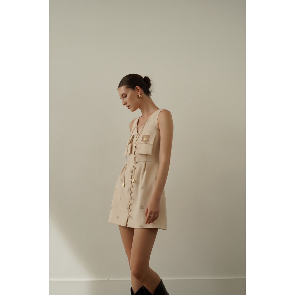 WACAY - Irene Dress (Monogram) | Shopee Thailand