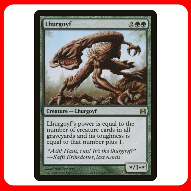 [MTG] Lhurgoyf [CMD] [GREEN] [RARE] [NORMAL] [ENG] (การ์ดเมจิค / Magic ...