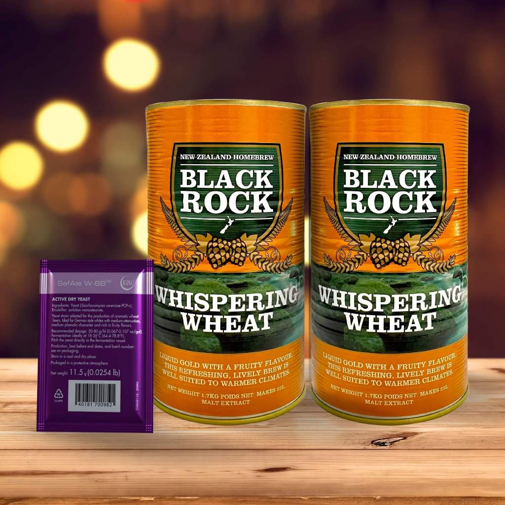 ชุดวัตถุดิบทำเบียร์ Black Rock Whispering Wheat ไม่ต้องต้ม (นำเข้าจาก NZ) | Shopee Thailand