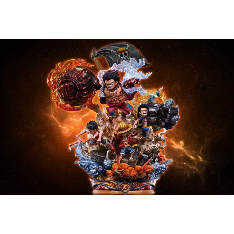 ของแท้ Monkey D. Luffy Infinite G5 Studio ของใหม่ ตัวใหญ่ รวม 4 ร่างใน ...