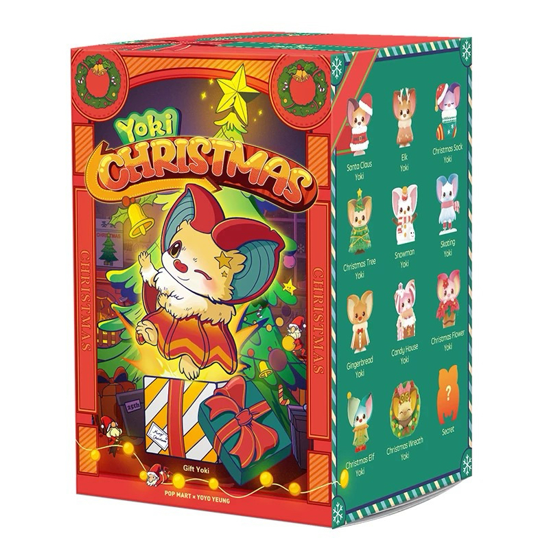 POPMART Yoki Christmas collection กล่องสุ่ม กล่องจุ่ม จิ้งจอกน้อย ...