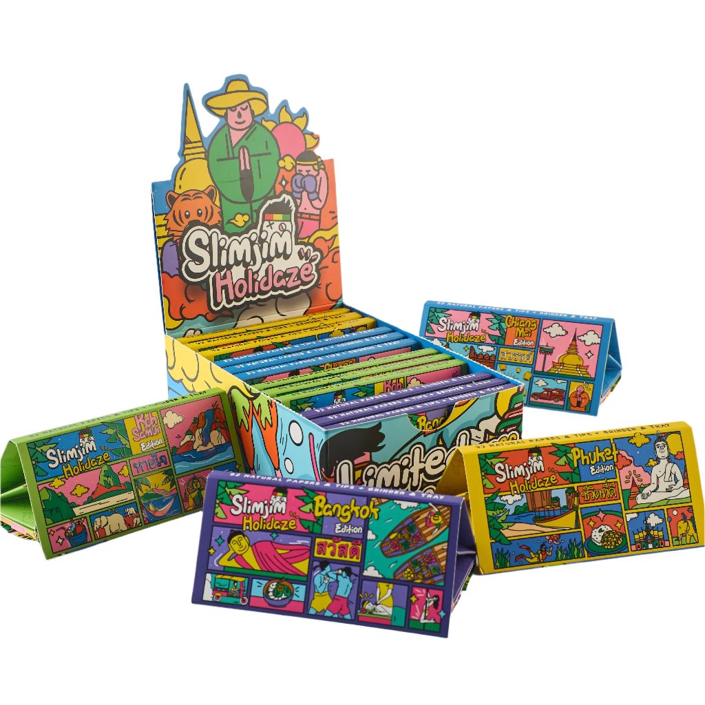Slimjim - Holidaze King Size Paper + Grinder + Tray | Shopee Thailand