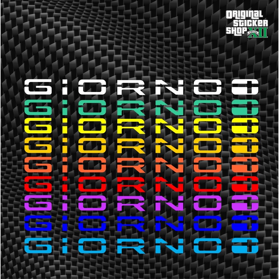 GIORNO สติกเกอร์สะท้อนแสงแต่งรถ จีออโน่ Sticker จีออโน่ ดิวะ ...