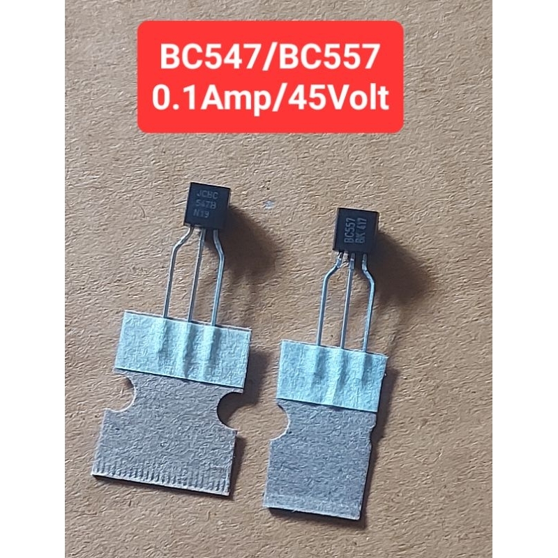BC547/BC557 Transistors 0.1Amp/45Volt | Shopee Thailand