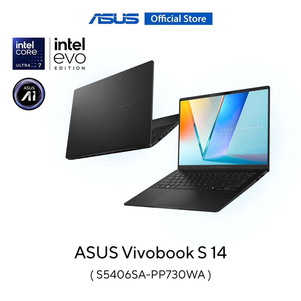 ASUS Vivobook S 14 (S5406SA-PP730WA) 14" 3K (2880x1620) OLED, Intel U7 ...