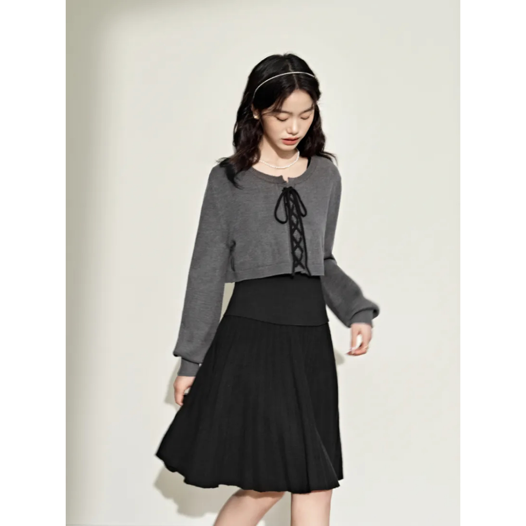 [พร้อมส่ง] KUOSE : Cardigan and Cami Set | Shopee Thailand