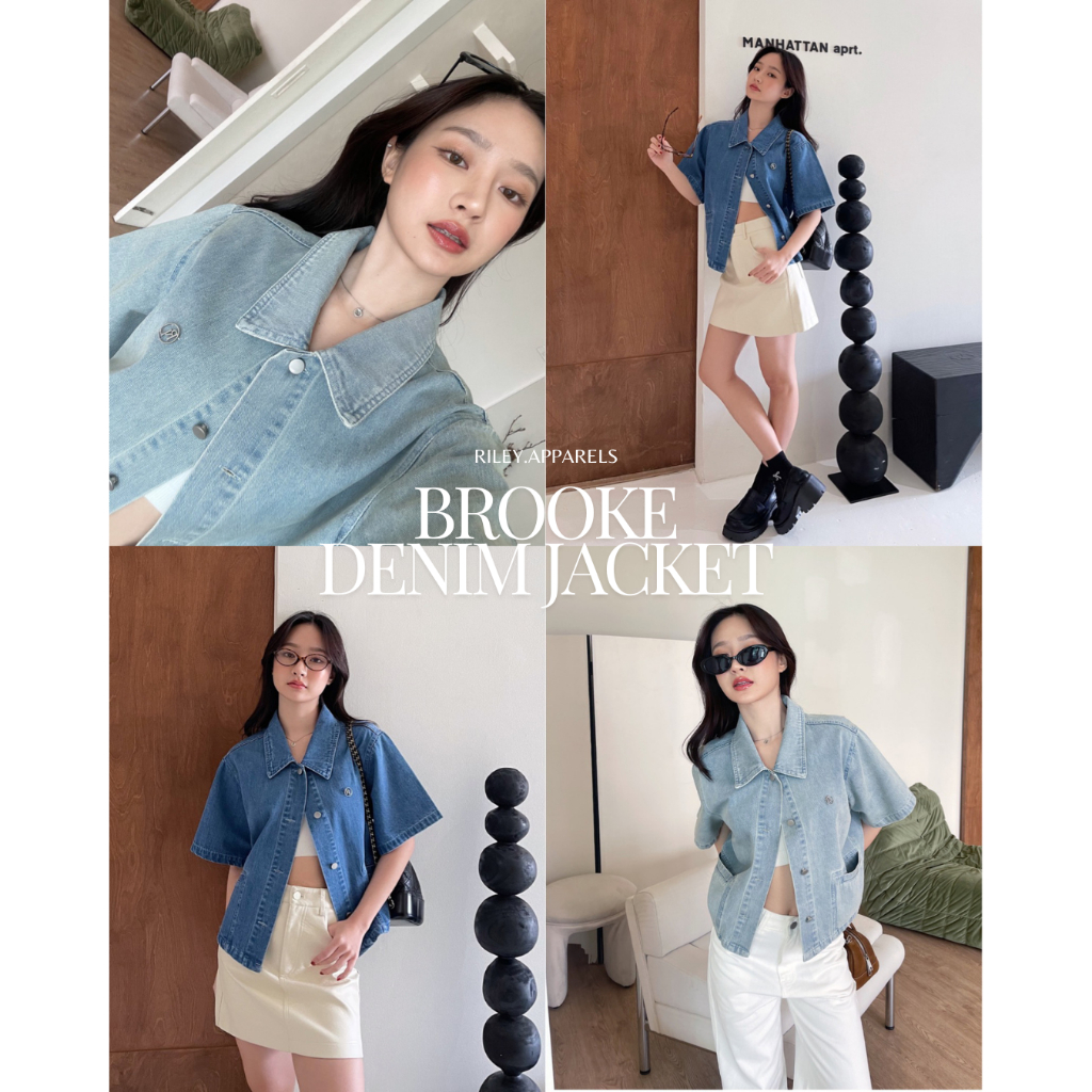 Riley.apparels - Brooke Denim Jacket 9112 | Shopee Thailand