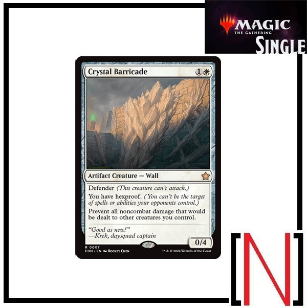[MTG][Single][FDN] Crystal Barricade ระดับ Rare [ภาษาอังกฤษ] | Shopee ...