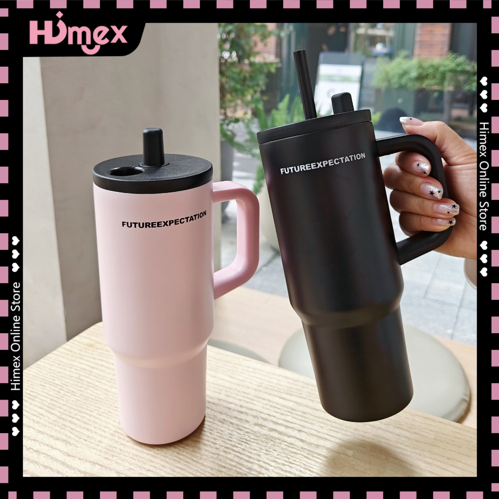 Himex แก้วเยติ แก้วเก็บความเย็น พร้อมหลอด สแตนเลส316 แบบใหม่มีที่จับ กระติกน้ําร้อน | Shopee ...