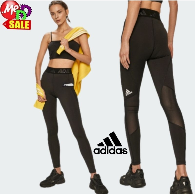 ADIDAS - ใหม่ กางเกงรัดกระชับกล้ามเนื้อรัดรูป ใส่เทนนิ่ง ADIDAS TECHFIT ...