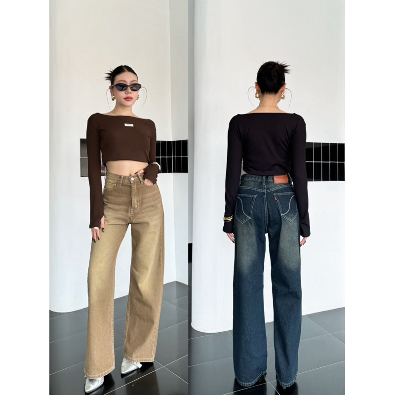 PASSION JEANS "XS-4XL"กางเกงยีนส์เอวกลาง-ต่ำ ใส่แล้วพรางหุ่น ขาเรียวยาว ขากระบอกตรง | Shopee ...