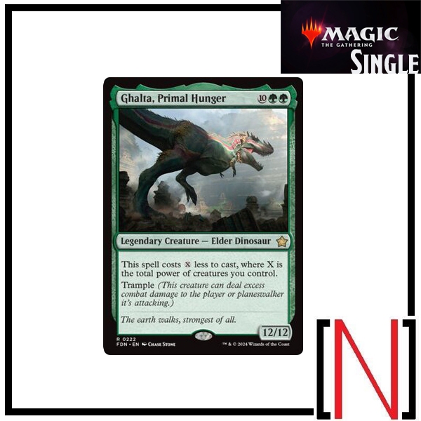 [MTG][Single][FDN] Ghalta, Primal Hunger ระดับ Rare [ภาษาอังกฤษ ...