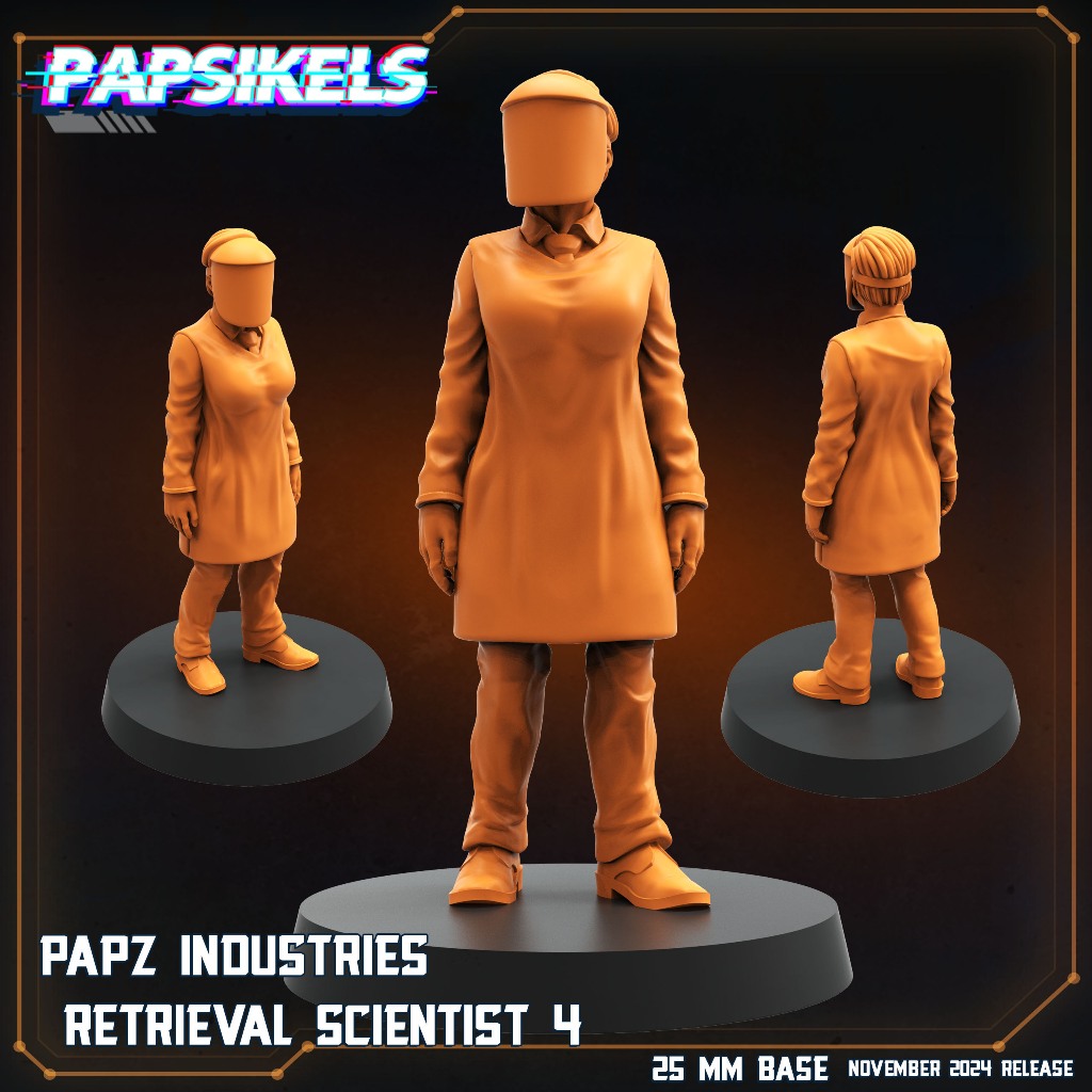 Retrieval Scientist [4] - Vs Humans - Humanoid Human / 32mm scale 3D ...