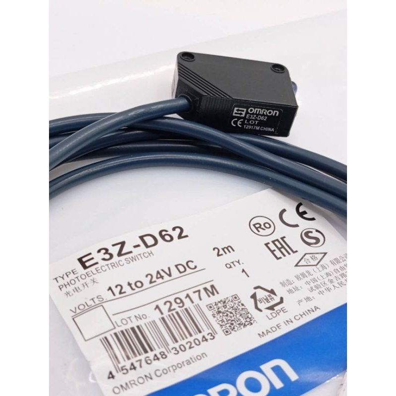ร้านแนะนำ E3Z-D62 Omron โฟโต้เซ็นเซอร์ Photoelectric switch sensor 3สาย NPN ระยะการตรวจจับ 1เมตร ...