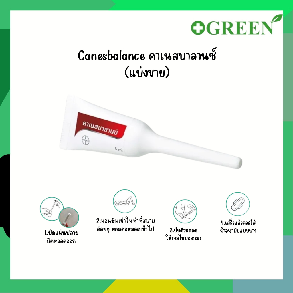 ( แบ่งขาย ) Canesbalance คาเนสบาลานซ์ เจลสำหรับช่องคลอด ฟื้นฟูความสมดุล ...