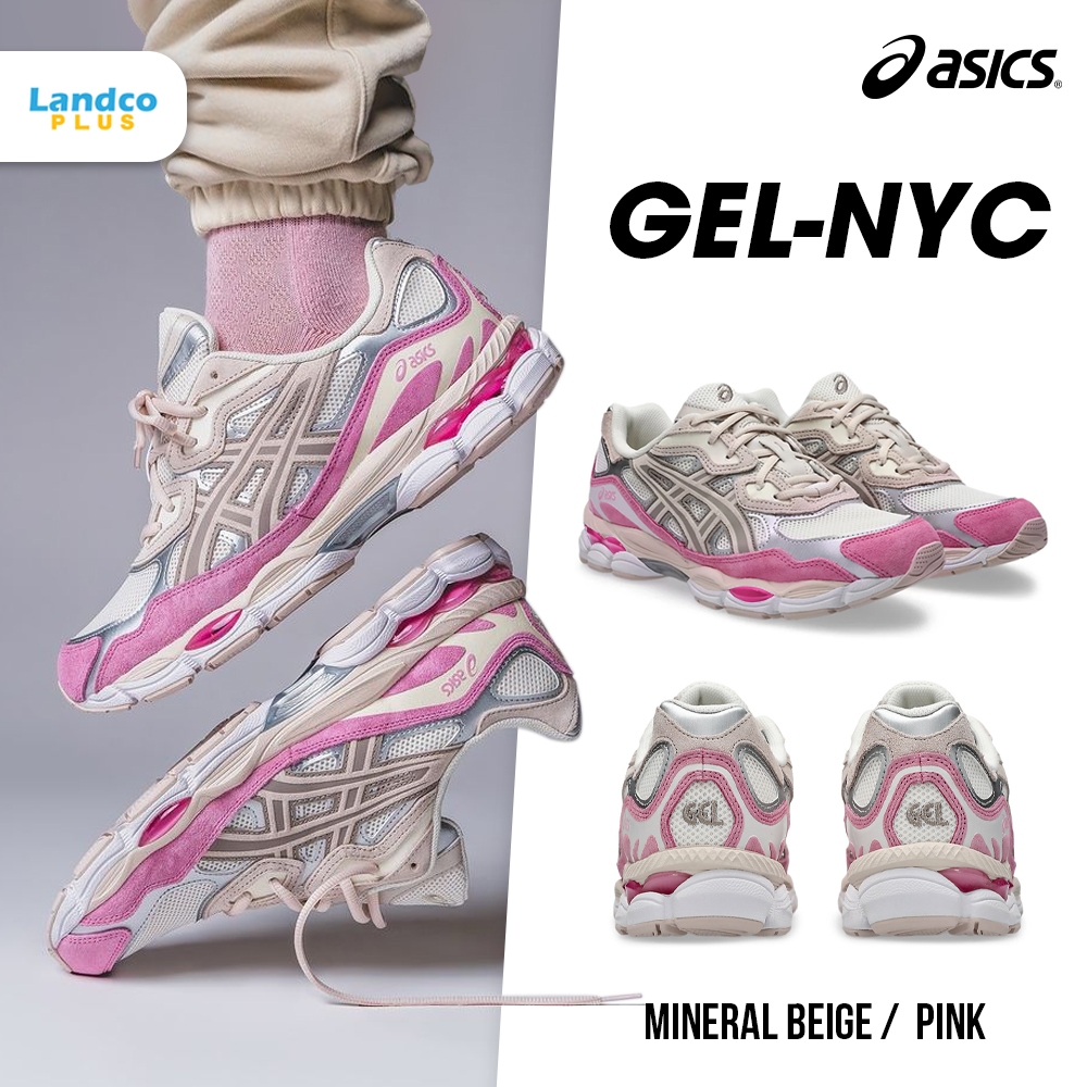 Asics รองเท้าผ้าใบ รองเท้าลำลอง ND UX GEL-NYC Cream Mineral Beige Pink 1203A383.104 (4700 ...