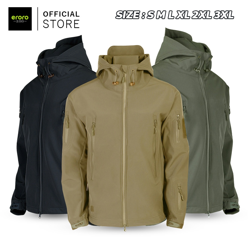ERORO เสื้อแจ็คเก็ต กันลม กันน้ำ สำหรับเดินป่า Jackets | Shopee Thailand