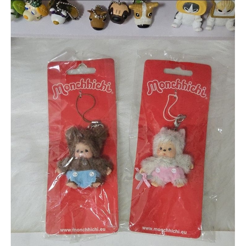 พร้อมส่ง พวงกุญแจ Monchhichi หมีคุมะ และ แมว หายาก | Shopee Thailand