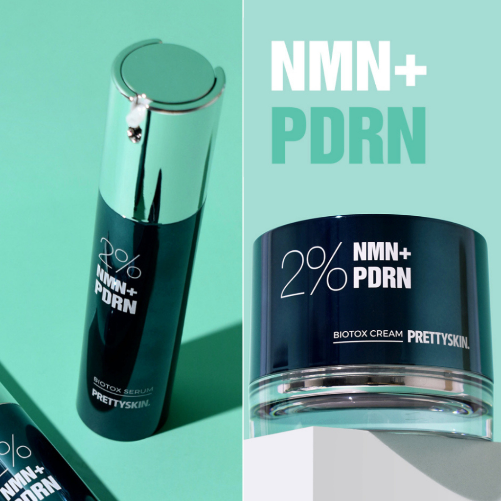 Prettyskin 2% NMN+PDRN Biotox Serum/Cream เซรั่ม/ครีม NMN 10,000ppm + PDRN 10,000ppm ช่วยบำรุง ...