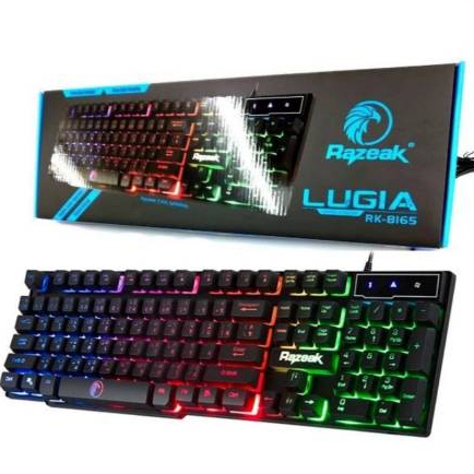 Razeak RK-8165 คียบอร์ดมีไฟ คียบอร์ดเกมมิ่ง Gaming Keyboard Lugia ...