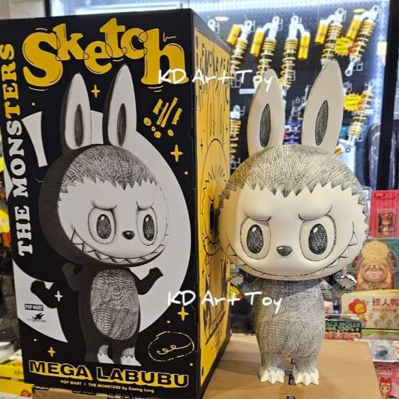 [พร้อมส่ง🇹🇭ของใหม่] MEGA LABUBU 1000% Sketch แท้ 100% | Shopee Thailand