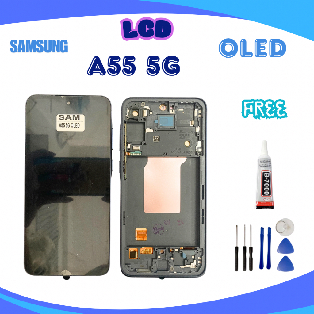 หน้าจอ Samsung GALAXY A55 5G oled LCD display for SAM A55 5G AMOLED ...