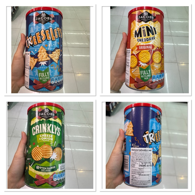 Jacob ‘s Cheesonal Mini Cheddars Original Biscuit 260 G. ขนมปังกรอบ ผสม ...