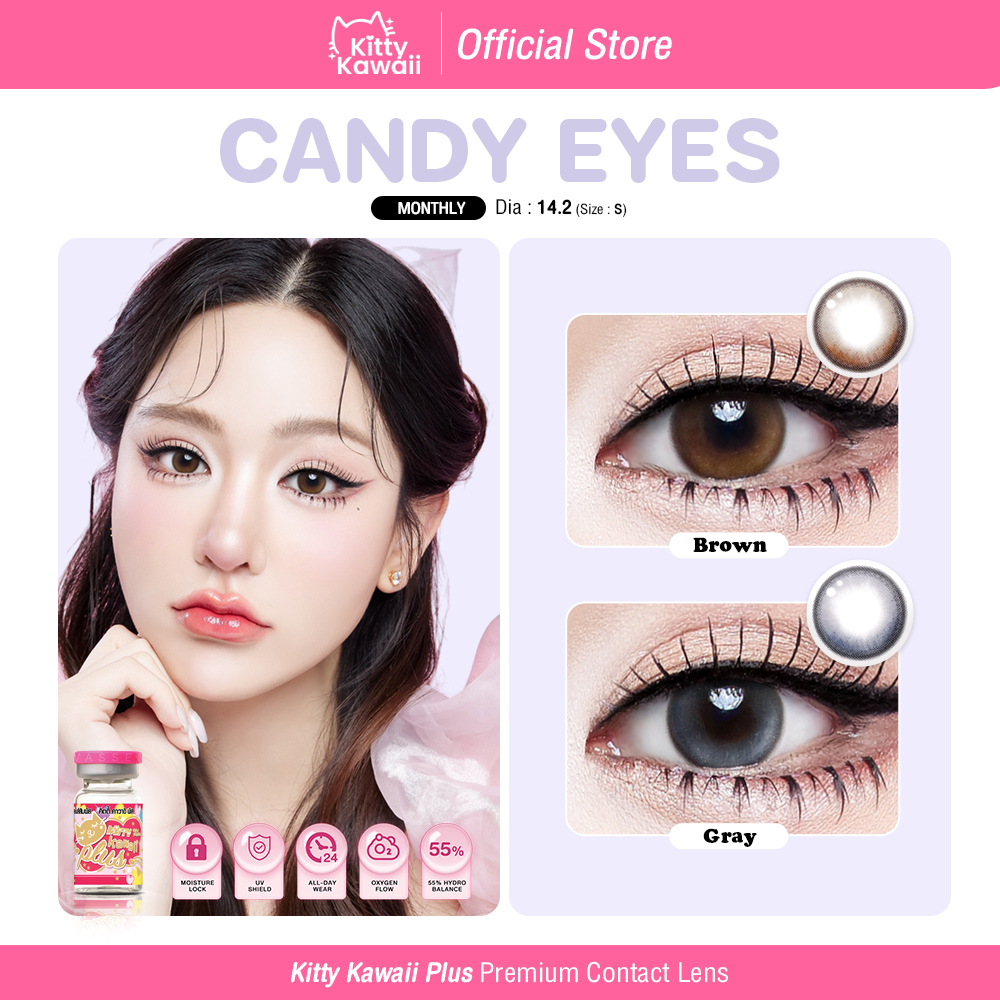 Kitty Kawaii Contact Lens : Candy Eyes คอนแทคเลนส์คิตตี้ คาวาอิ พัส ...